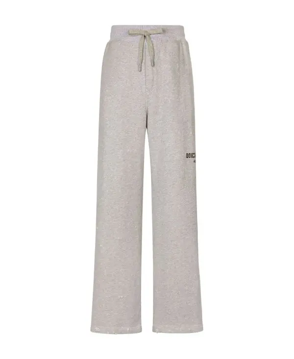 Dolce & Gabbana Dolce Gabbana Printed Jogging Pants - Gray