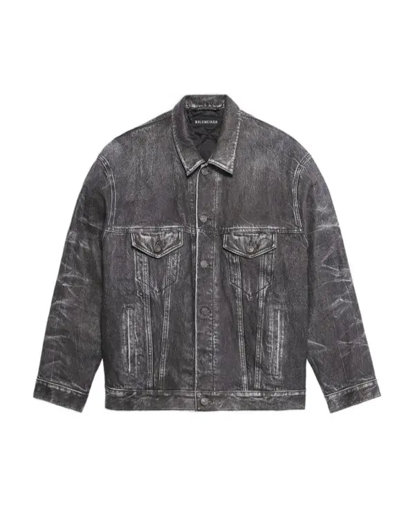 Balenciaga Trompe-l _ Il Denim Jacket