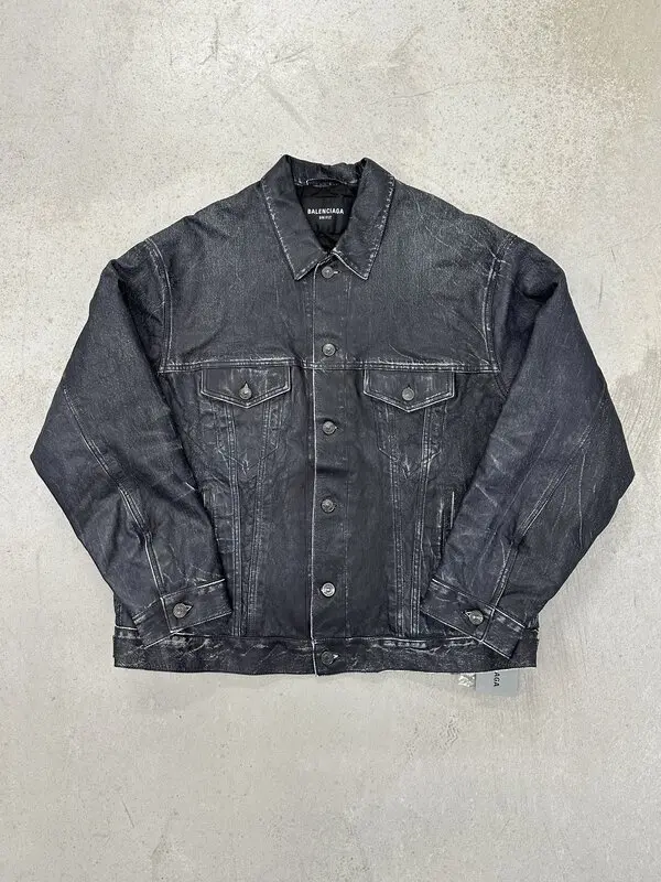 Balenciaga Trompe-l _ Il Denim Jacket