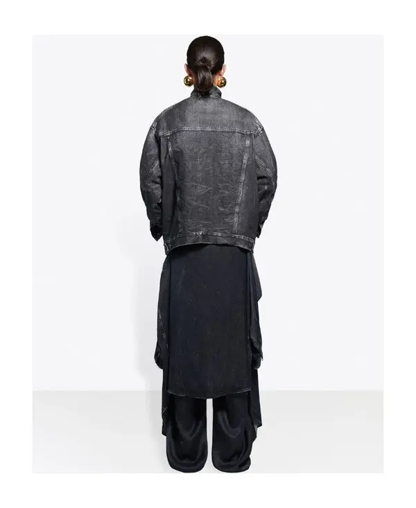 Balenciaga Trompe-l _ Il Denim Jacket