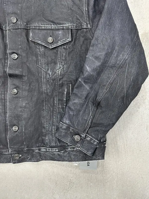 Balenciaga Trompe-l _ Il Denim Jacket