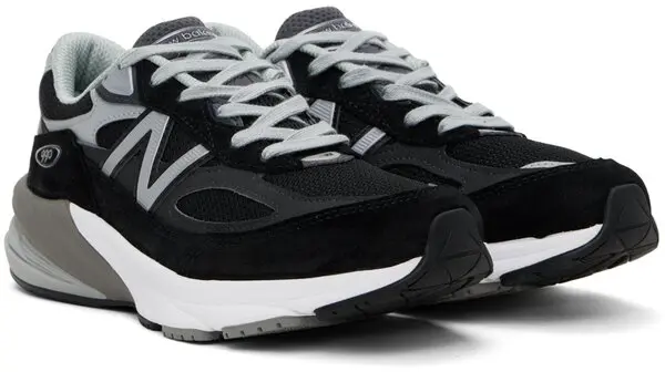 NEW BALANCE 990v6 Lace-up Sneakers - Black
