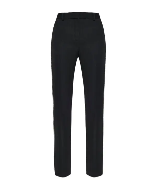 Versace Embellished Tailored Trousers - Black