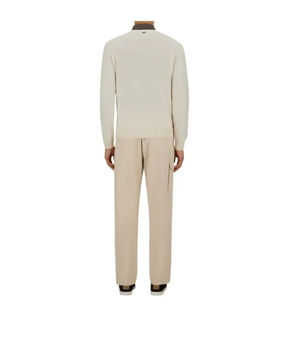 Herno Diamond-pattern Cashmere Sweater - Nude