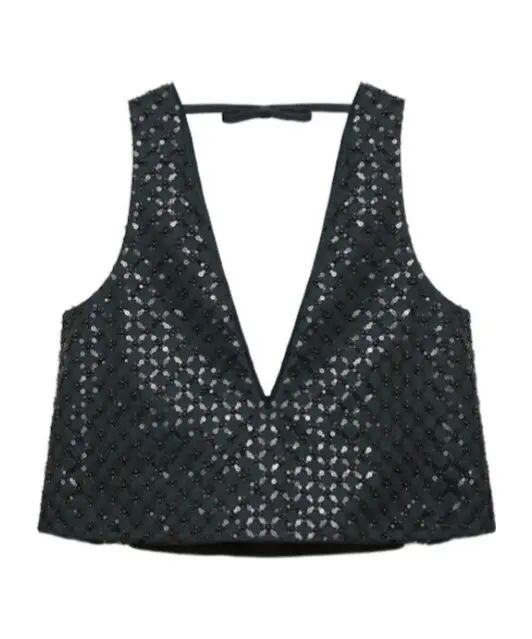 Dorothee Schumacher Sequin Embellished Duchesse Crop Top