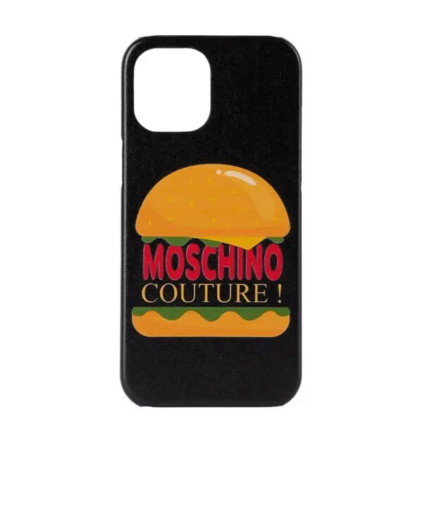 Moschino Hamburger Iphone 12 Pro Max Mobile Phone Case - Black