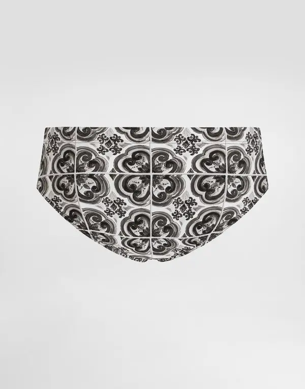 Dolce & Gabbana Graphic Print Swim Trunks