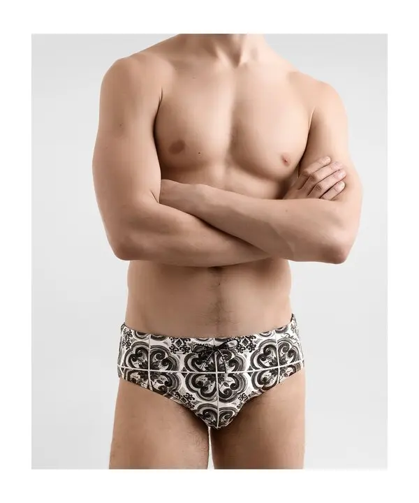 Dolce & Gabbana Graphic Print Swim Trunks
