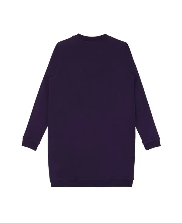 Moschino Round Neck Long Sleeve Embellished Dress