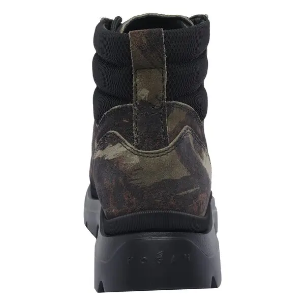 Hogan Camouflage Lace-up Boots