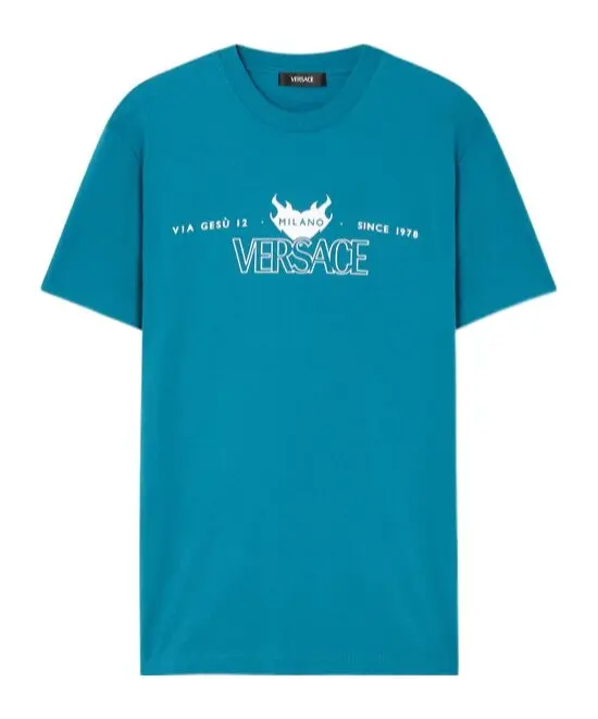 Versace Logo-printed Crewneck T-shirt