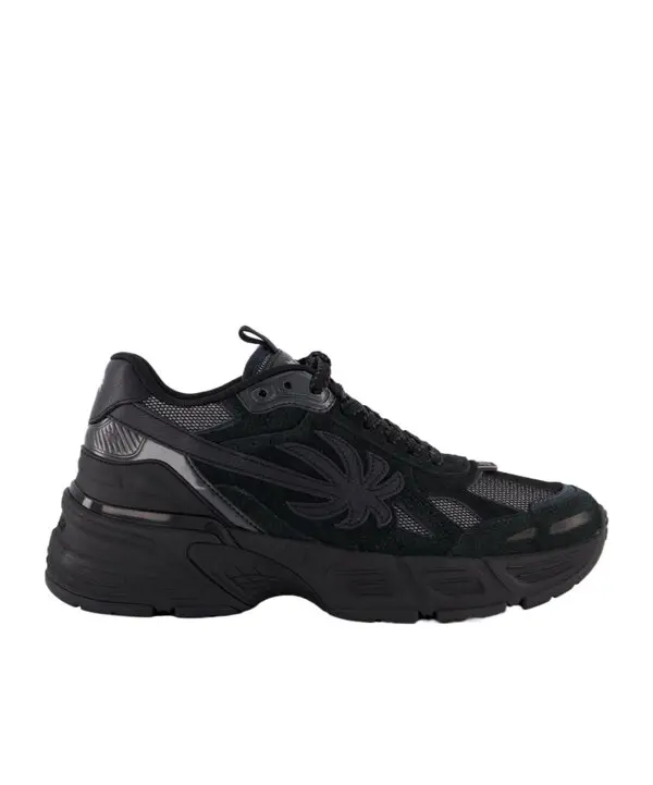 Palm Angels Palm Tree Patch Chunky Sole Sneakers - Black