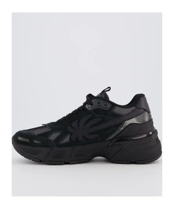 Palm Angels Palm Tree Patch Chunky Sole Sneakers - Black