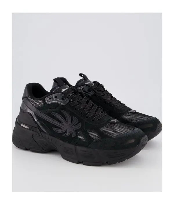 Palm Angels Palm Tree Patch Chunky Sole Sneakers - Black