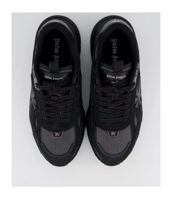 Palm Angels Palm Tree Patch Chunky Sole Sneakers - Black