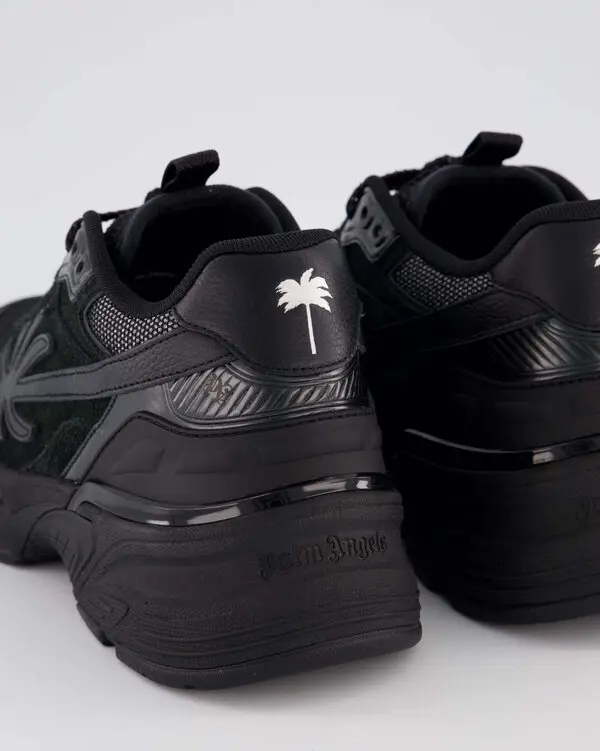 Palm Angels Palm Tree Patch Chunky Sole Sneakers - Black