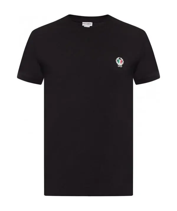 Dolce & Gabbana Dolce Gabbana Logo Patch Crewneck T-shirt