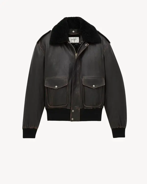Saint Laurent Zip-up Bomber Jacket