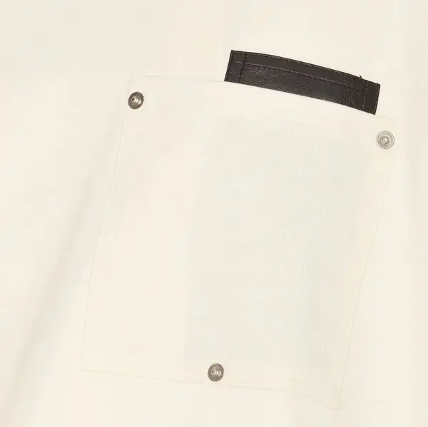 Bottega Veneta Short-sleeved Cropped T-shirt With Logo Pocket