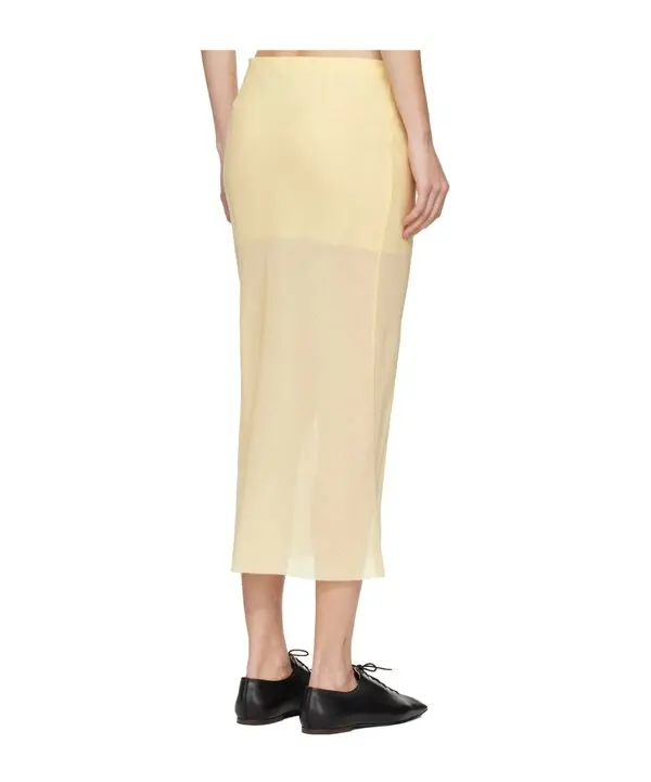RIER Wool Tulle Midi Skirt