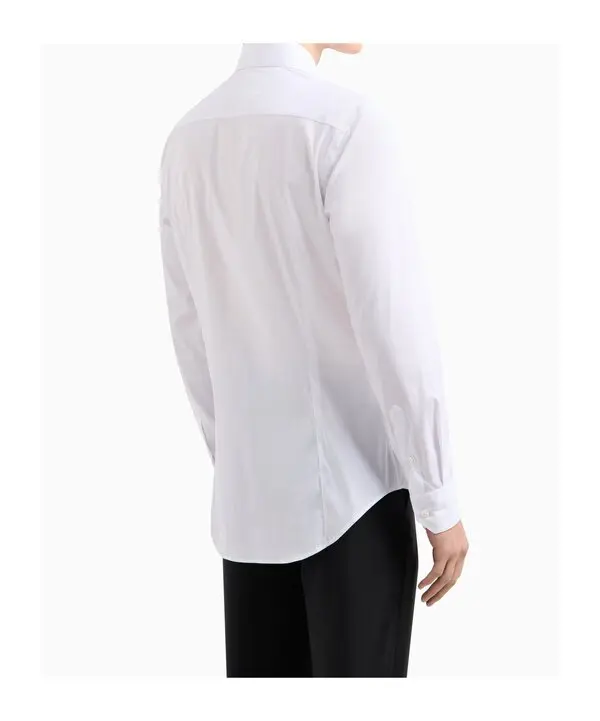 Giorgio Armani Curved Hem Buttoned Shirt