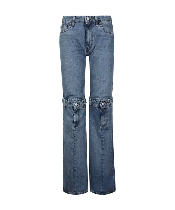 Coperni Paneled Flared Jeans With Detachable Knee Sections