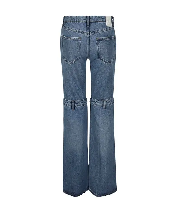 Coperni Paneled Flared Jeans With Detachable Knee Sections