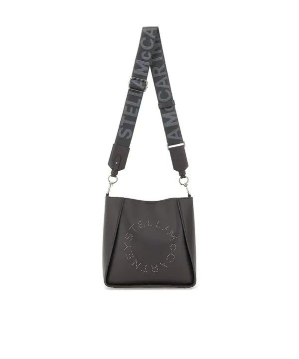 Stella McCartney Logo Detail Mini Crossbody Bag - Black