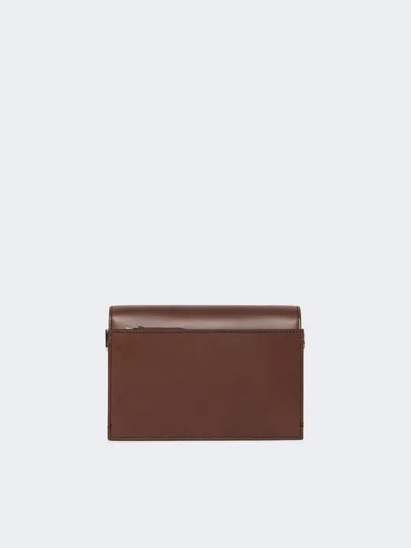 Max Mara Biancaroughs Foldover Top Shoulder Bag - Cocoa