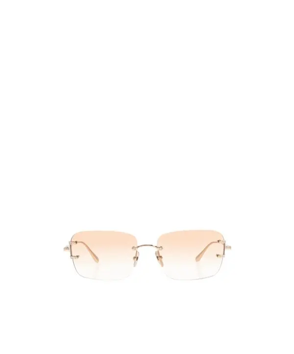 Linda Farrow Sasha Rectangle Sunglasses - Orange