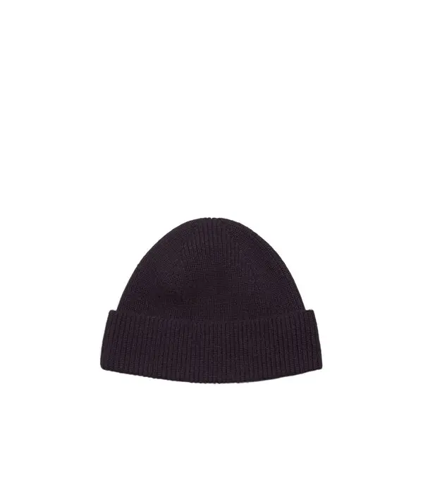 Zegna Rib Knitted Beanie - Black