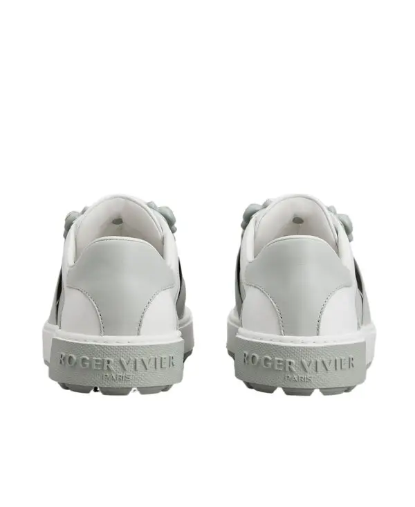 ROGER VIVIER Very Vivier Embellished Leather Sneakers