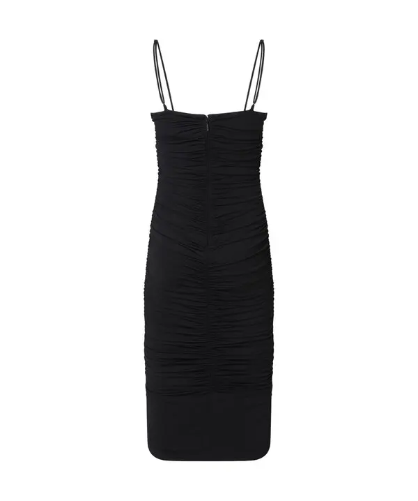 Pinko Gathered Slim-fit Midi Dress