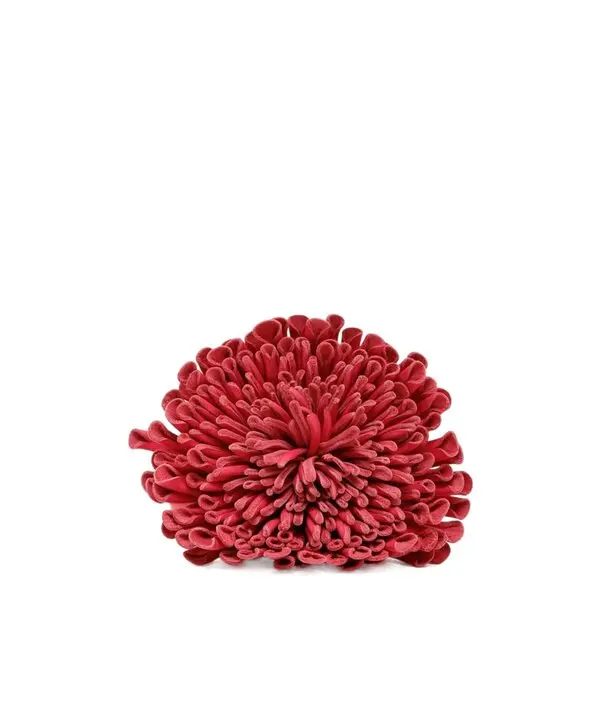 Alaïa Leather Flower Choker - Red
