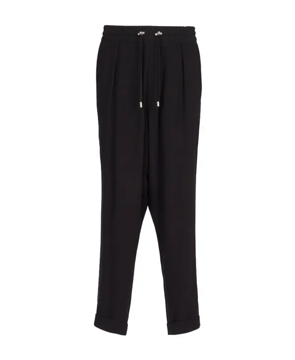 Balmain Slouchy Tapered Sweatpants - Black
