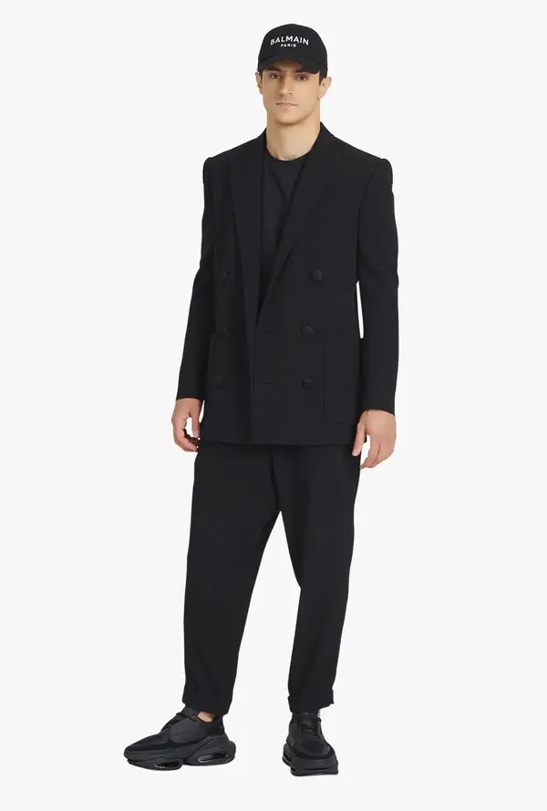 Balmain Slouchy Tapered Sweatpants - Black