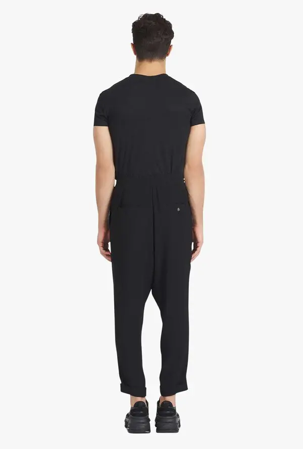 Balmain Slouchy Tapered Sweatpants - Black