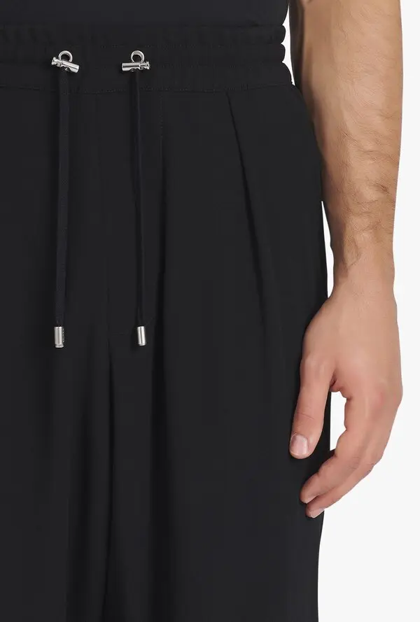 Balmain Slouchy Tapered Sweatpants - Black