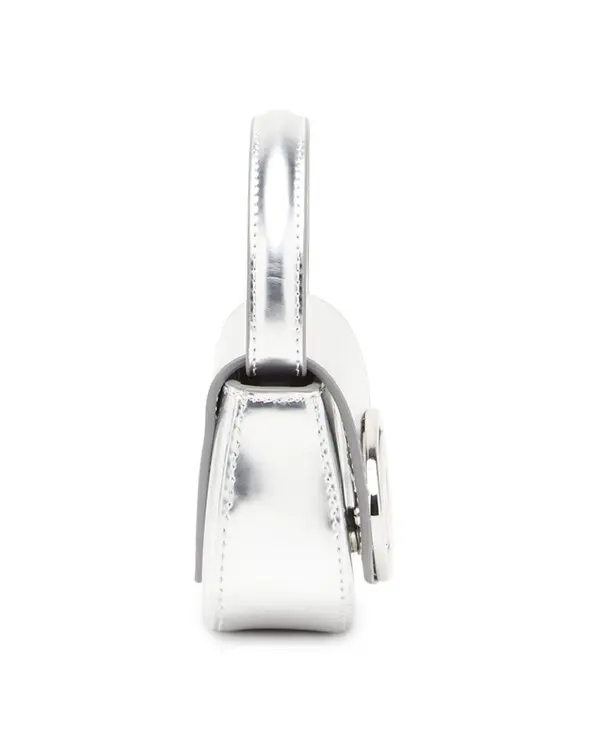 DIESEL® 1dr-xs-s Iconic Mirrored Mini Crossbody Bag - Silver
