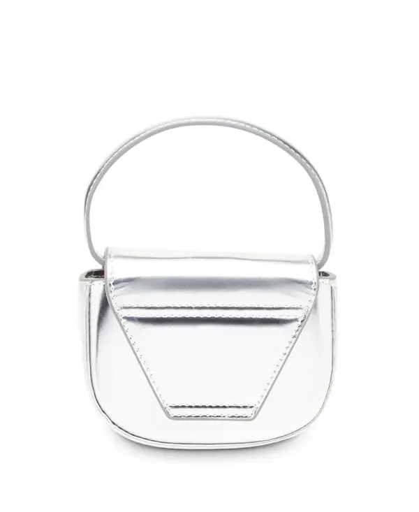 DIESEL® 1dr-xs-s Iconic Mirrored Mini Crossbody Bag - Silver