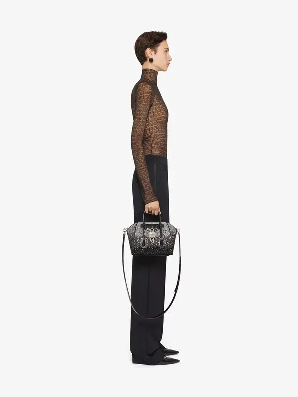 Givenchy 4g Lace Bodysuit With Rhinestones