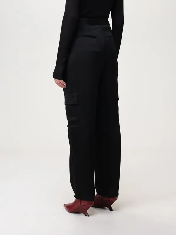 Simkhai Tapered-leg Satin Cargo Trousers
