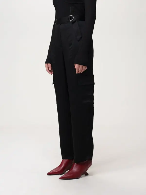 Simkhai Tapered-leg Satin Cargo Trousers