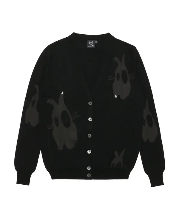 Alexander McQueen V-neck Jacquard Knit Cardigan