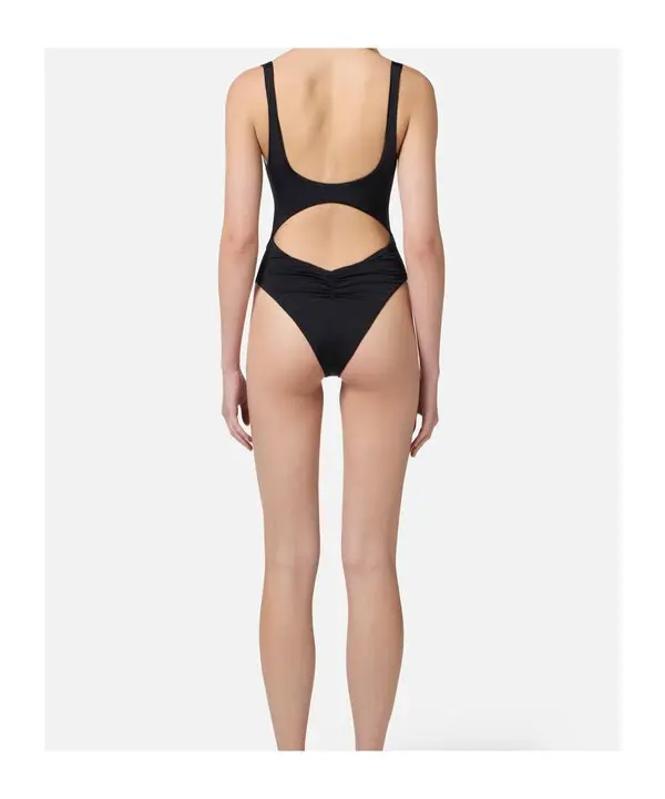 Elisabetta Franchi Knot Detailed Cut-out Swimsuit
