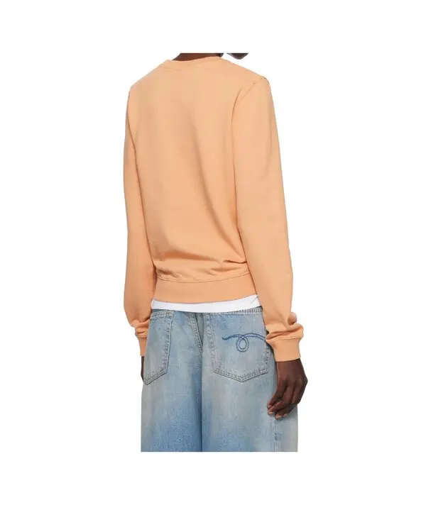 Maison Kitsuné Crewneck Sweatshirt With Fox Head Patch - Saddle