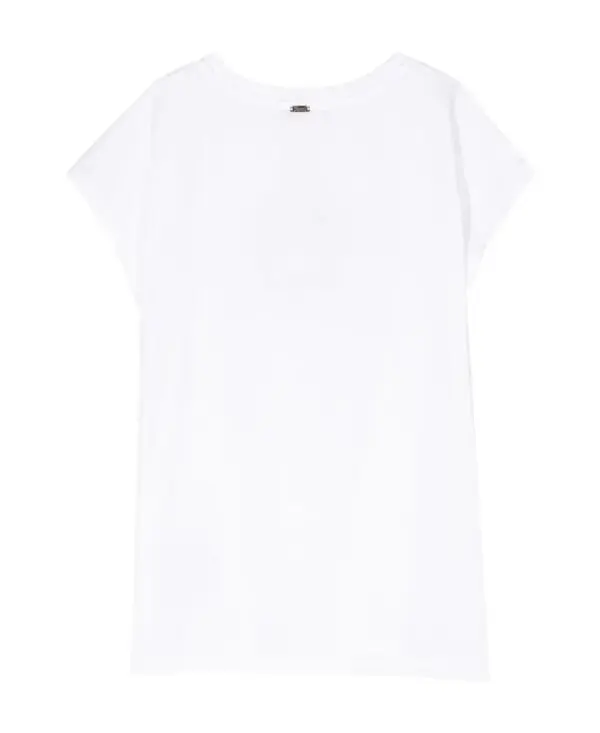 Herno Studded Logo Crewneck T-shirt - White