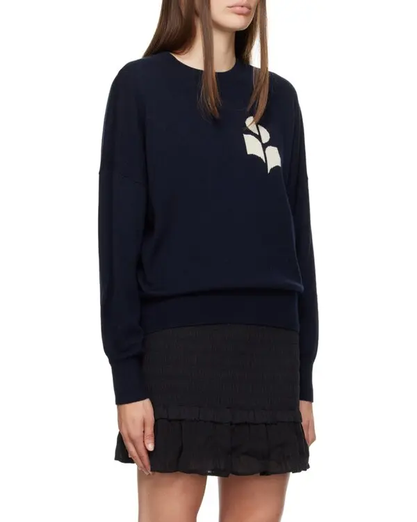 Isabel Marant Étoile Logo Intarsia Knitted Jumper - Black