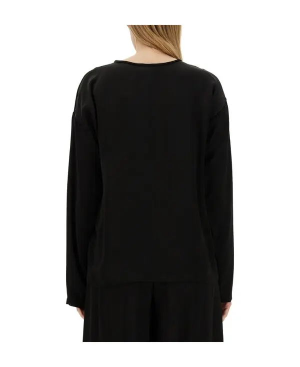 Fabiana Filippi Long Sleeve Satin Blouse