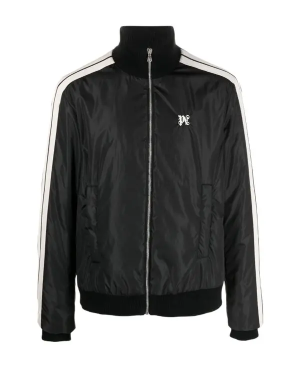 Palm Angels Monogram Padded Track Jacket - Black